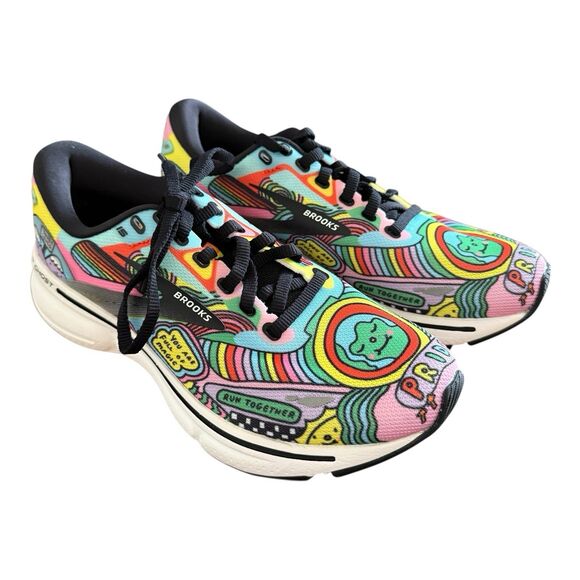 Brooks | Shoes | Brooks Ghost 5 Shoes Women Sz 55 Pride Wednesday ...
